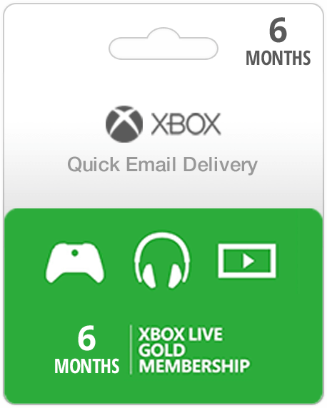 Xbox live gold 6 month price store